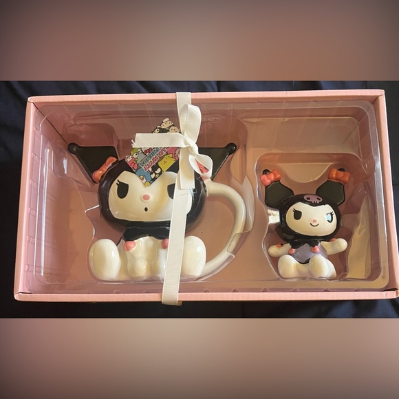 Sanrio | Other | Kuromi Coffee Tea Mug With Figurine | Poshmark